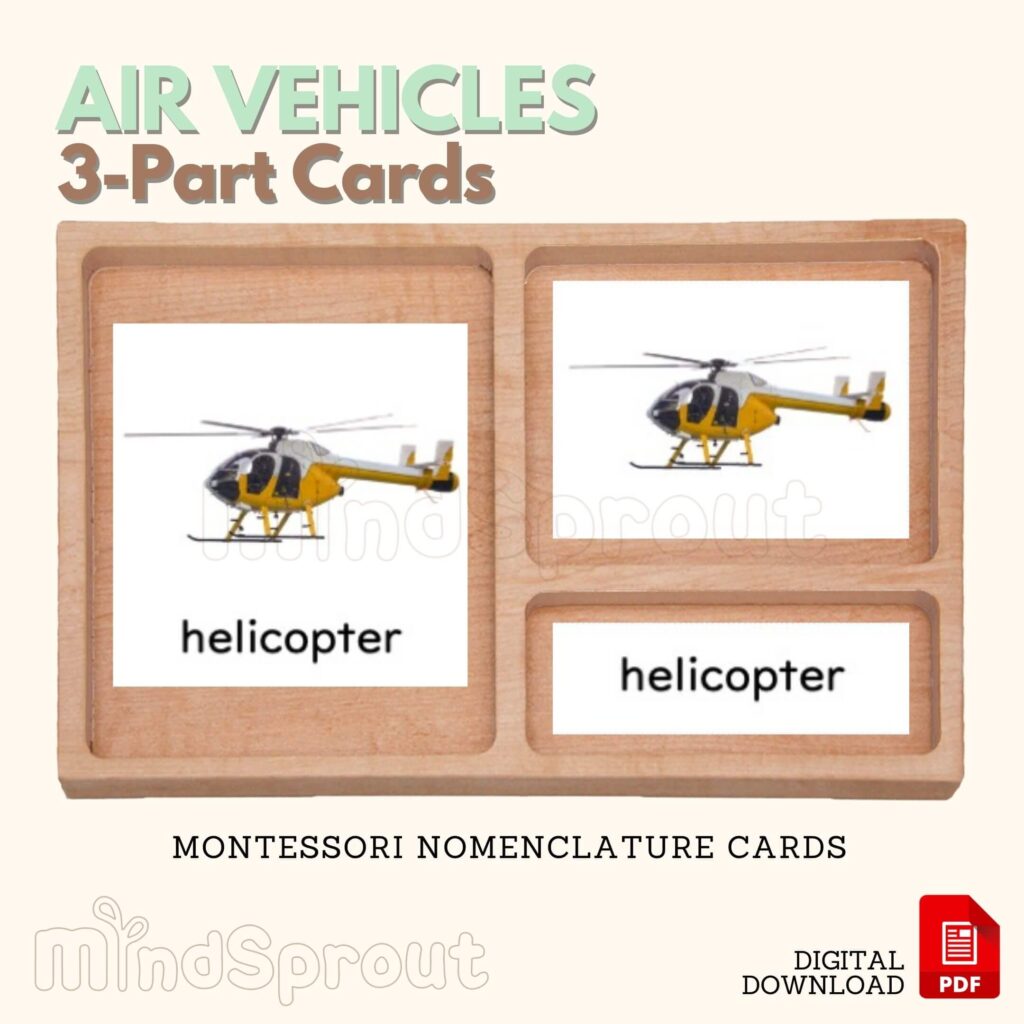 Air Vehicles 3-Part Cards & More!