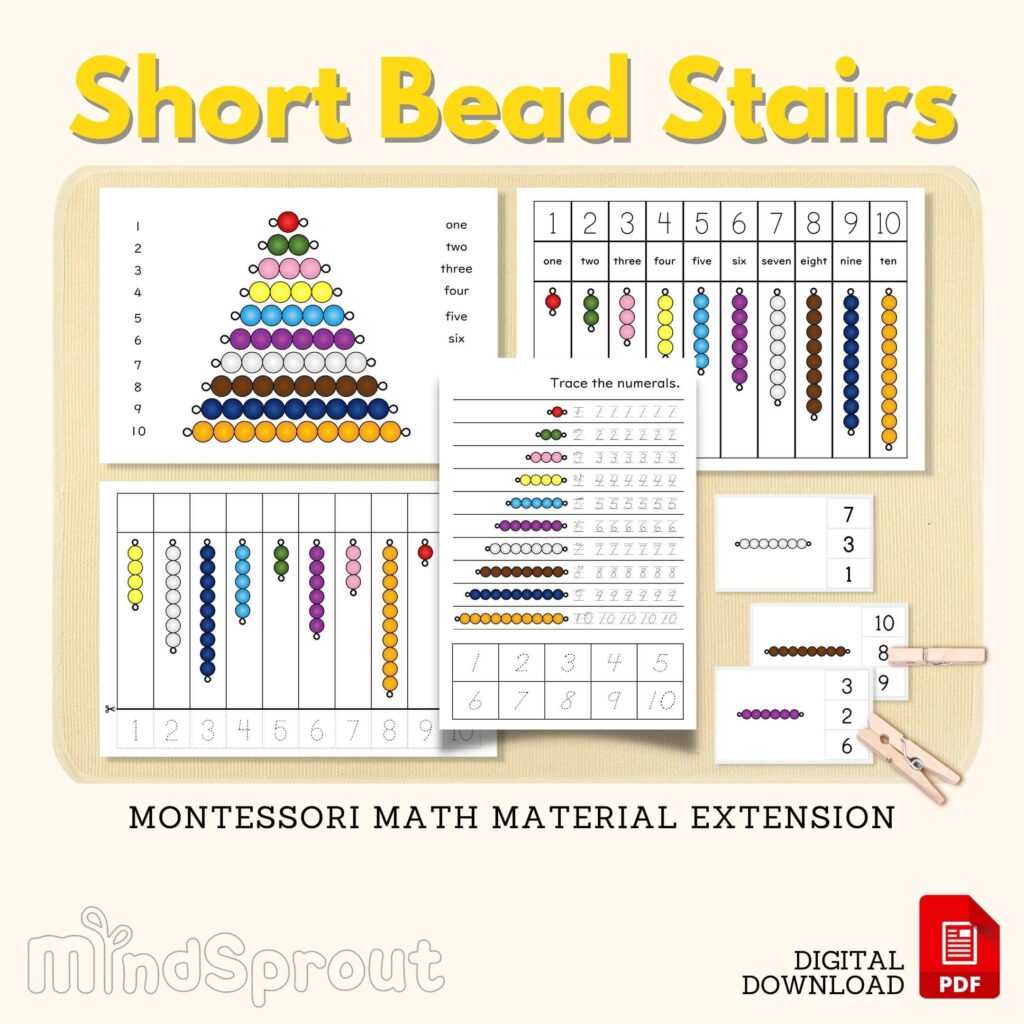 Colored Short Bead Stair Extension Activities