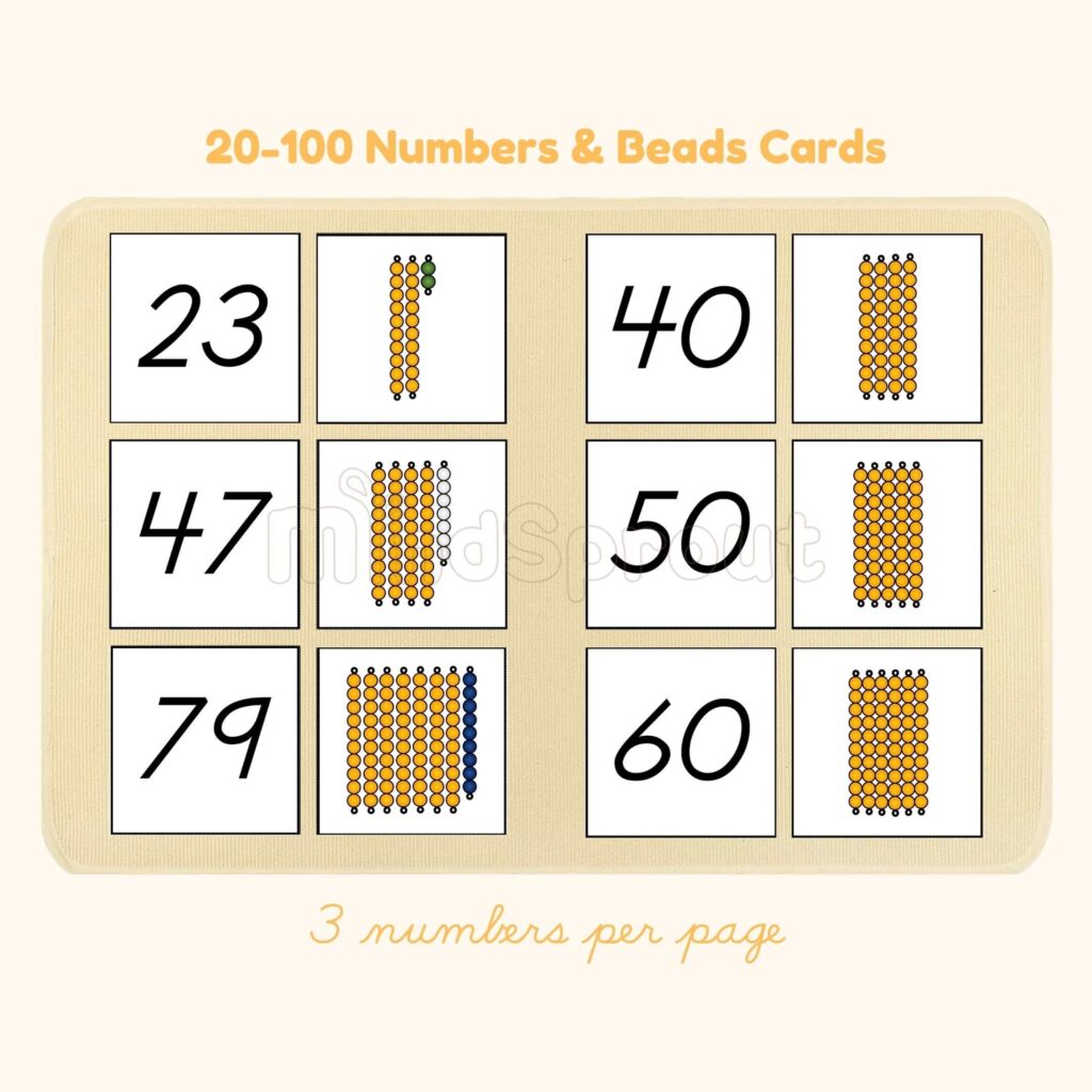Ten Boards & Beads with Colored Squares & Cubes