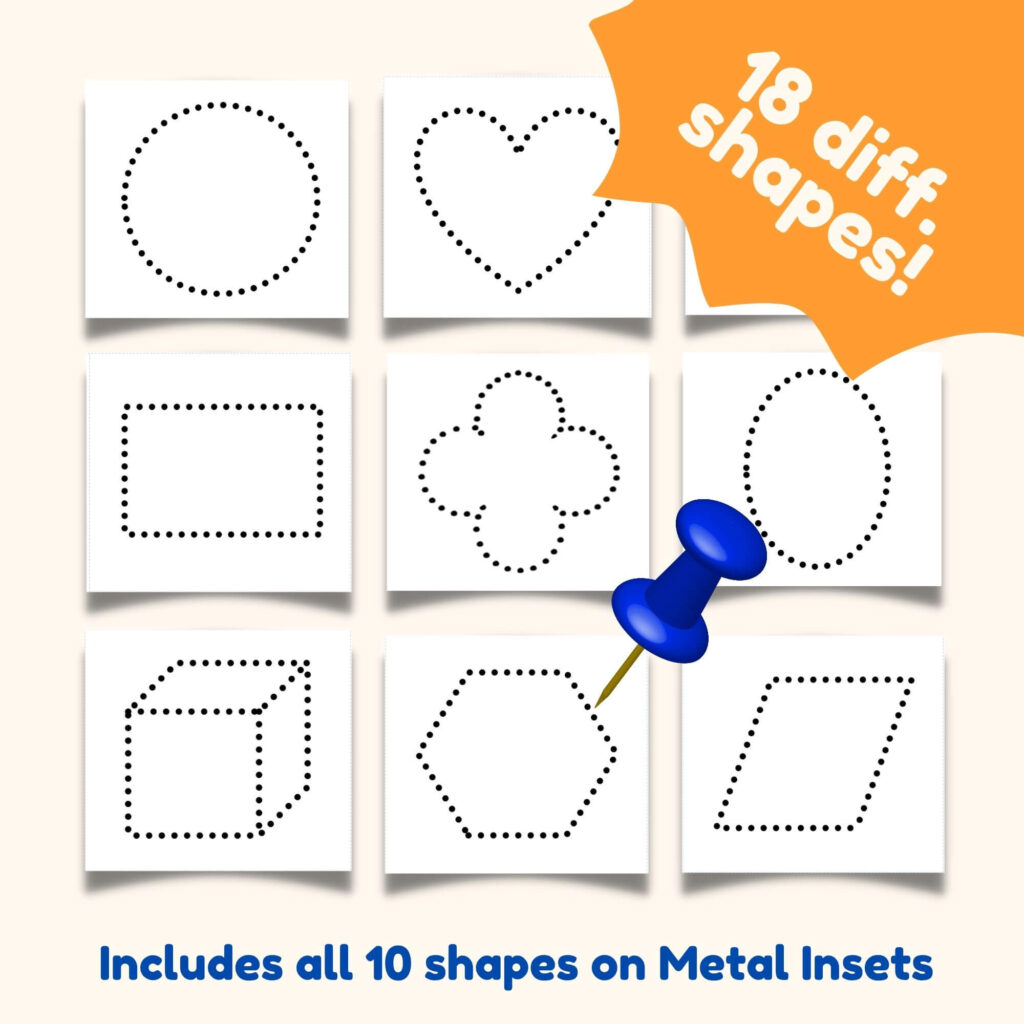 Geometric Shapes Pin Poking Activity