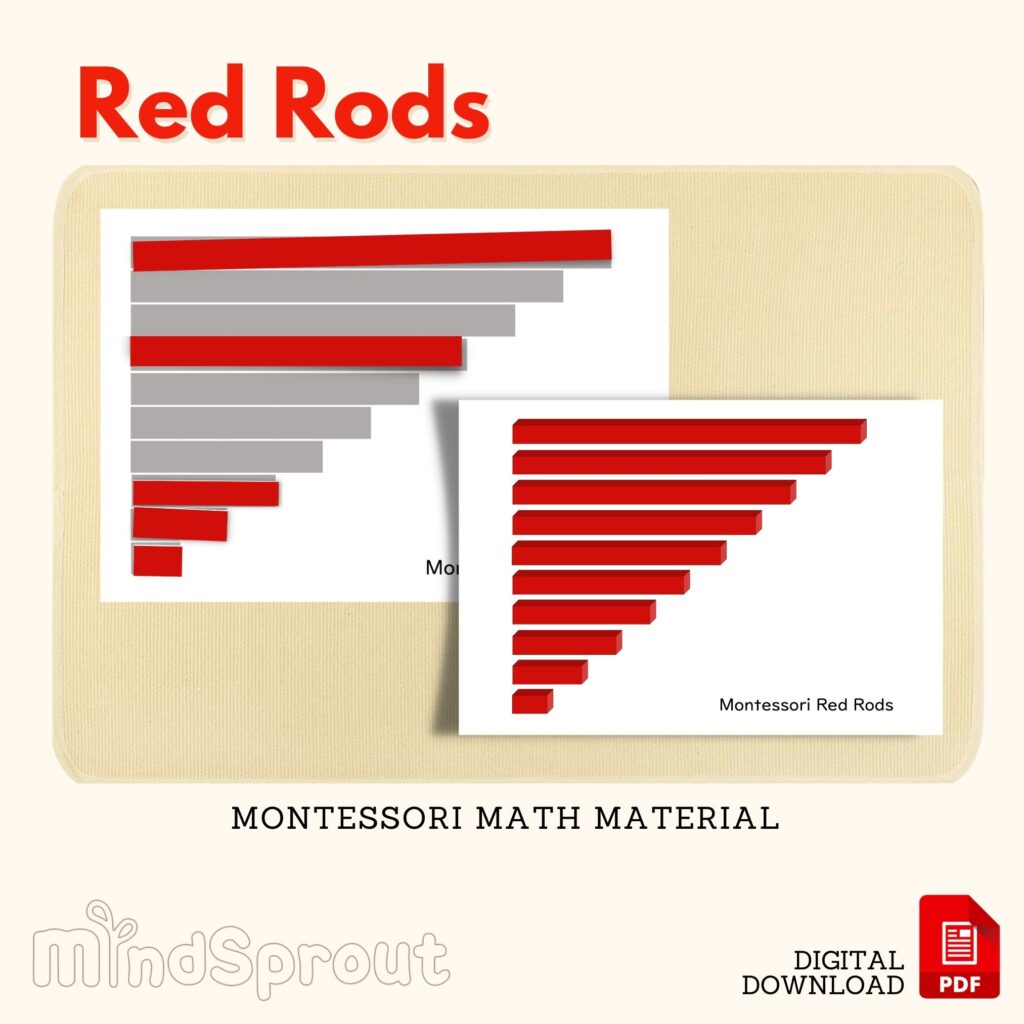 How to DIY Montessori Red Rods