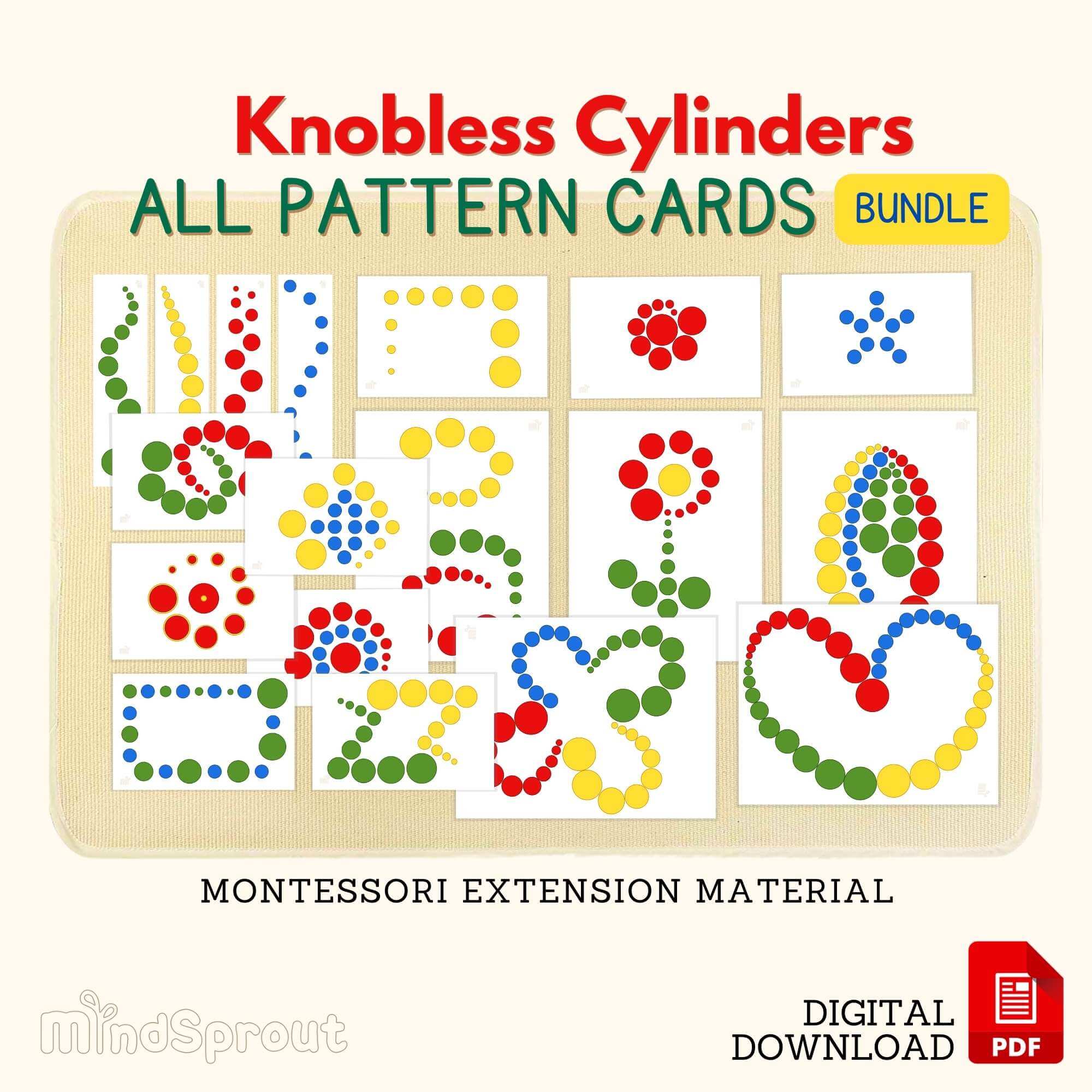 Knobless Cylinders Pattern Cards