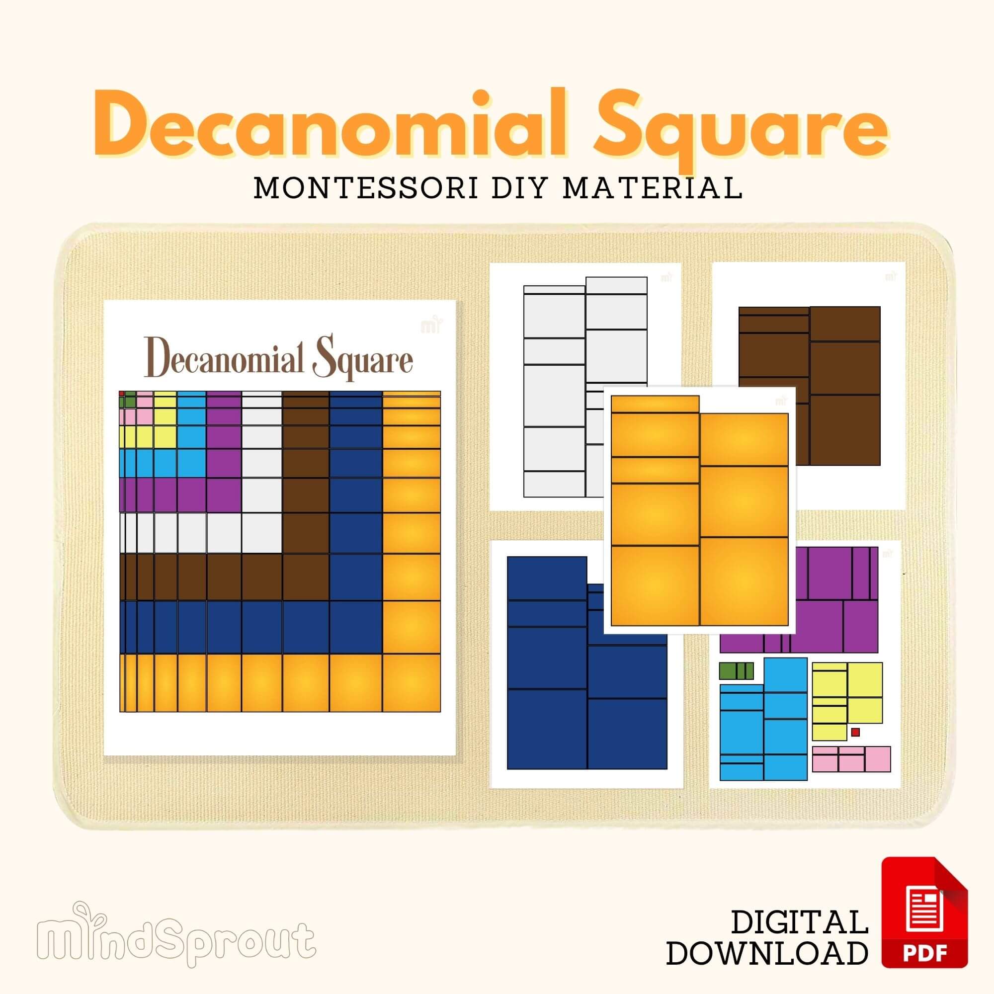 DIY Decanomial Square or Table of Pythagoras