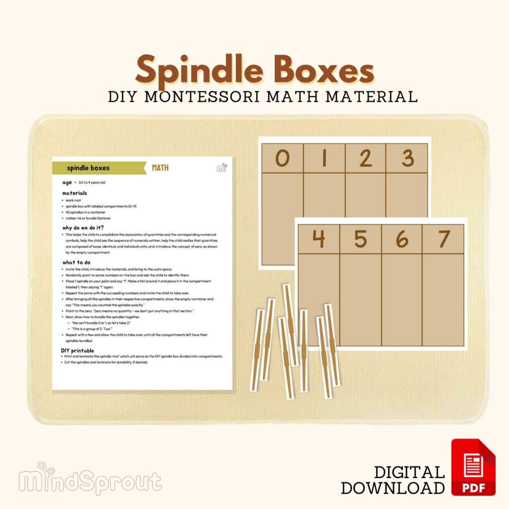 DIY Spindle Box Montessori