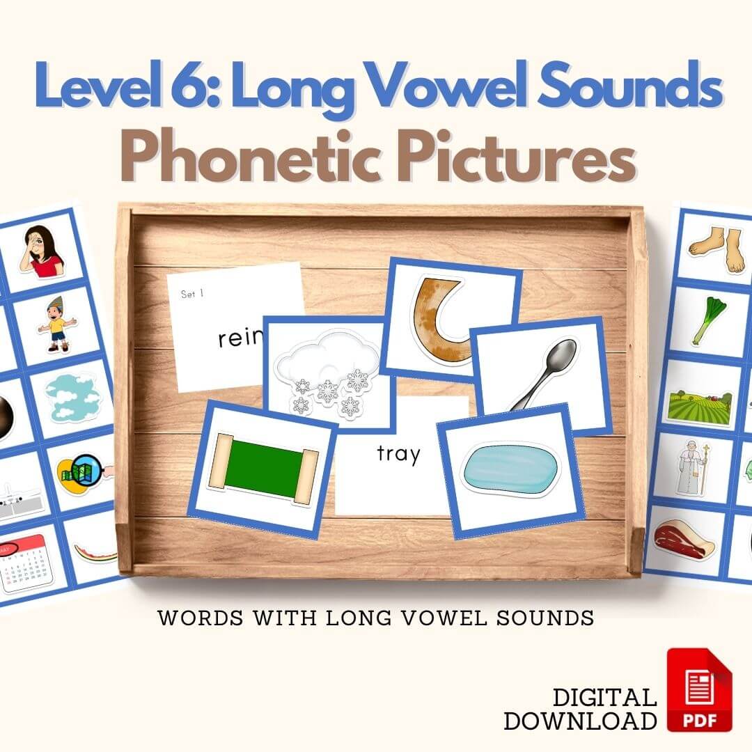 Stage 6: Long Vowel Sounds Reading Picture Cards