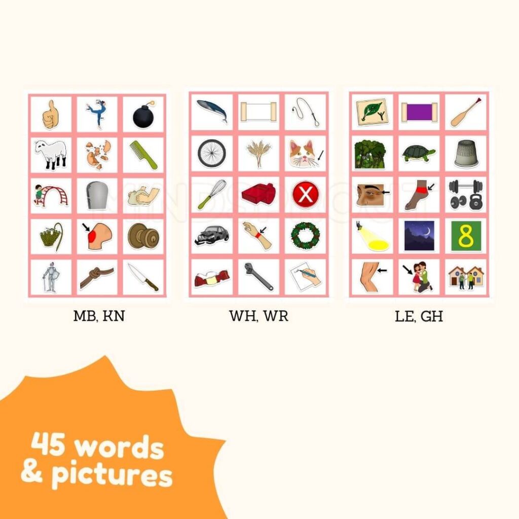 Stage 8: Silent Letters Reading Picture Cards