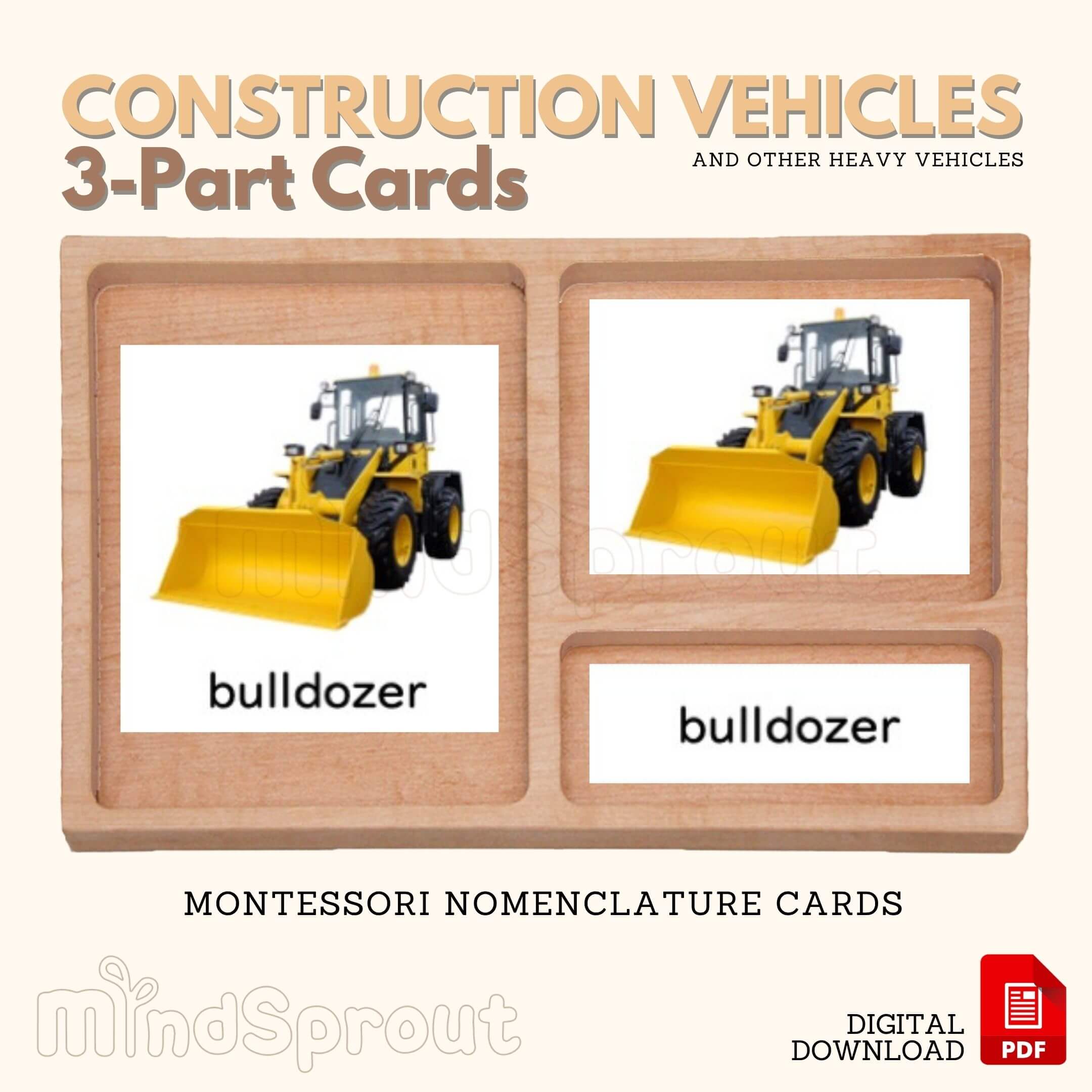 Trucks & Big Vehicles 3-Part Cards & More!