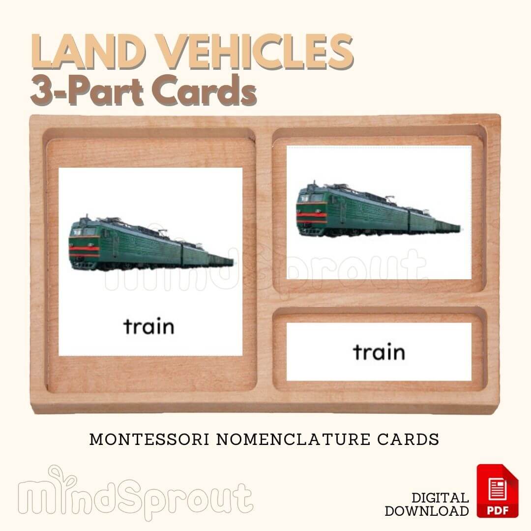 Land Vehicles 3-Part Cards & More!